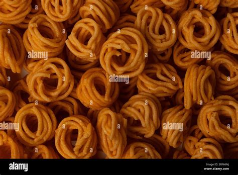 Murukku Small Spiral Murukku Which Is Very Spicy And Tasty Isolated