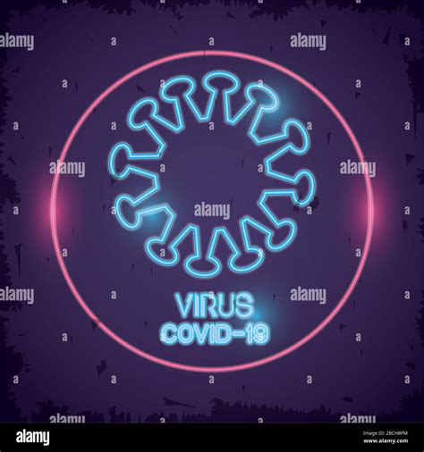 Virus Neon Stock Vector Images Alamy