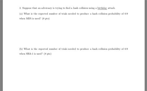 Solved To Find A Hash Collision Using A Birthday Attack 3