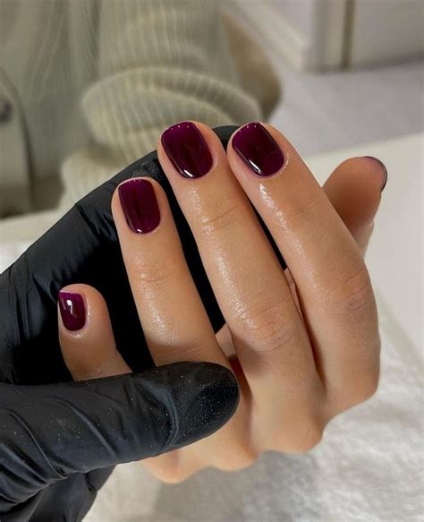Сливовый маникюр💅 Wine Nails Red Nails Gel Nails