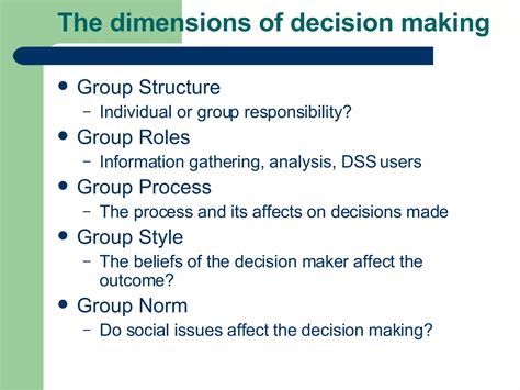 Decision Support System PPT