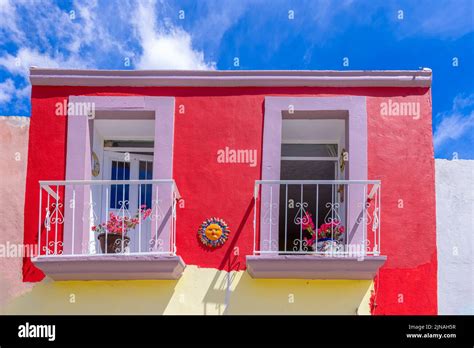 Zacatecas Mexico Colorful Colonial Old City Streets In Historic Center Near Central Cathedral