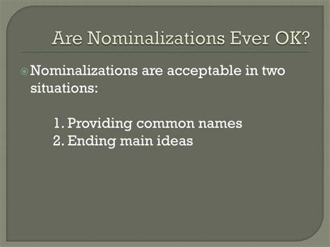 Ppt Nominalizations Powerpoint Presentation Free Download Id 2536438