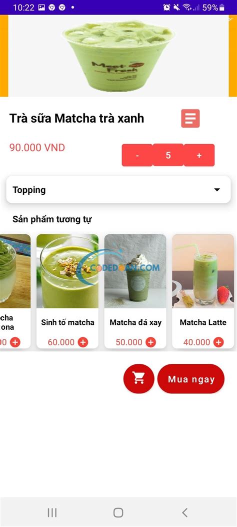 Ứng dụng quản lý bán trà sữa dùng Android Studio kết nối csdl firebase Sàn giao dịch source