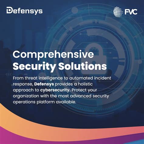 Fvc Cyber Security On Linkedin Intelligence Defensys Cybersecurity Protect Security