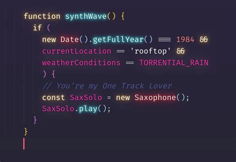 Synthwave 84 让代码光彩夺目的 Vscode 主题 Sunwei