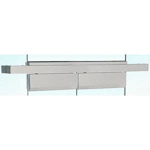 CRL FH4BSD Brushed Stainless Double Floating Header For Overhead