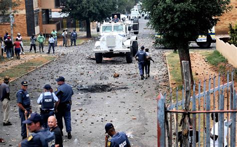 Police Clash With Protesters In South Africa Over Lack Of Policing