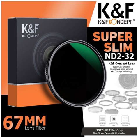 Promo Knf Concept 67mm Lens Filter Nano X Variable Fader Ndx Nd2 32