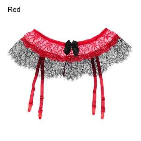 2styles Women Sexy Garter Belt Lace Floral Bow Suspenders Strap Hollow