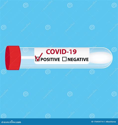 Medical Equipment For Testing Covid 19 Vector Illustration English