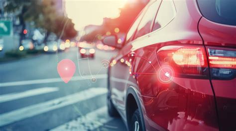 Vehicle Equipped With Gps Tracking And A Pulsing Signal Premium Ai Generated Image