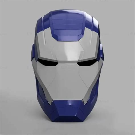 Iron Patriot War Machine Mk1 Helmet 3d Printing Model Stl