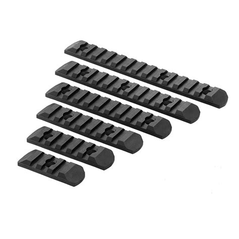 Wadsn Keymod And M Lok Rail 6 Piece Set Black — Airsofteire