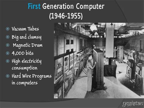 Generation Of Computer 1st To 5th With Pictures