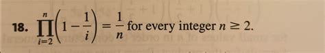 Answered П 9 18 For Every Integer N 2 I2 Bartleby