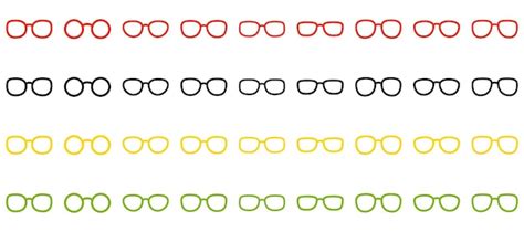 Premium Vector Set Of Glasses In Flat Style Isolated