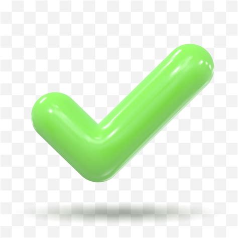 Premium Vector 3d Icon Approved Check Mark Icon Isolated