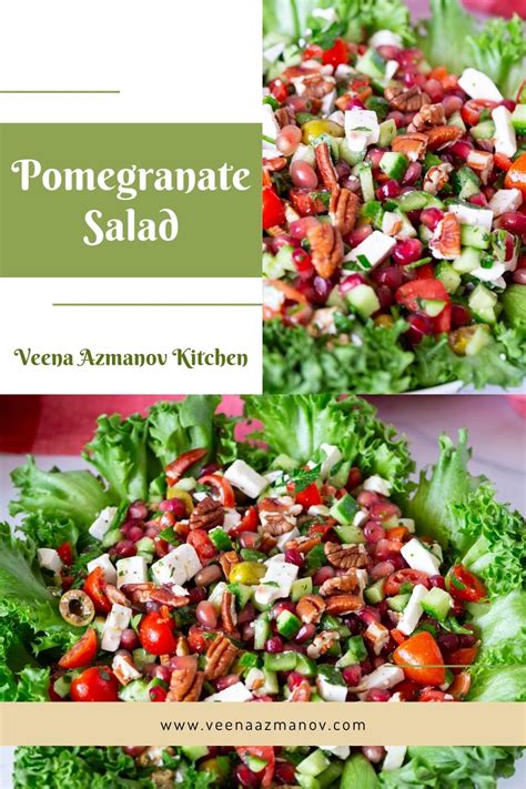 The Prettiest Pomegranate Salad Youll Ever Make Veena Azmanov Kitchen