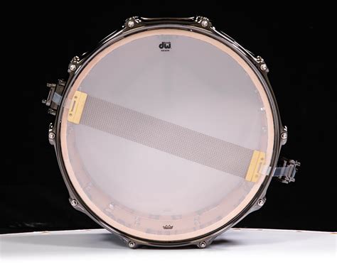 Dw Collectors Series Royal Ebony 65x14 Snare Drum Natural High Gloss