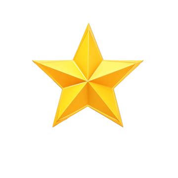 3d Yellow Star Vector Star Yellow Yellow Star PNG And Vector With