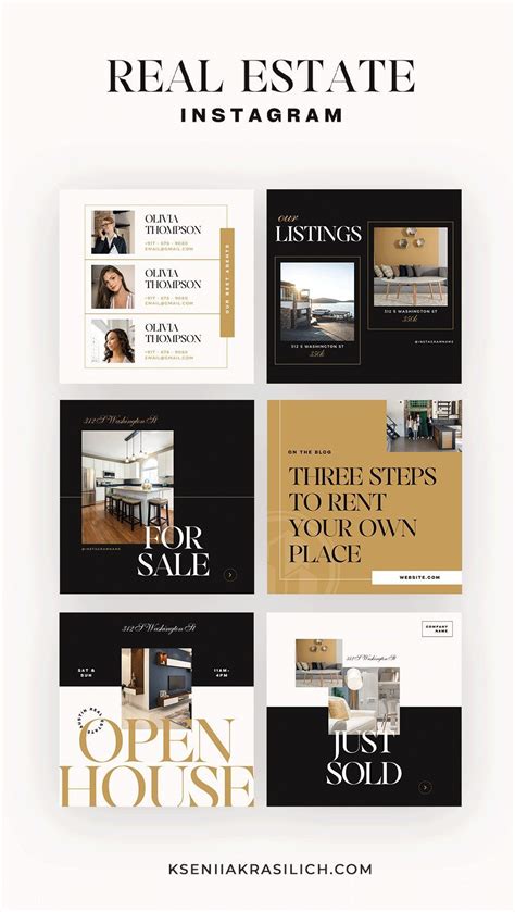 The Best Real Estate Canva Instagram Layout Templates For Realtor