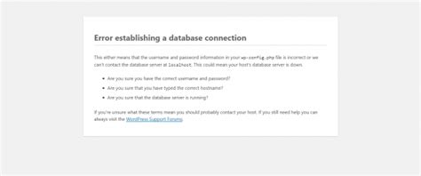 Wordpress Database Connection Error How To Fix It Dcx