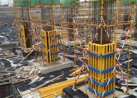 Concrete System Column Formwork With Standard Timber Beam H20 And Steel