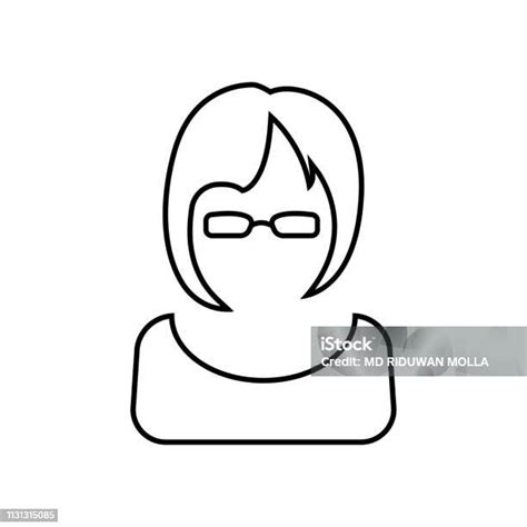 商業婦女線藝術圖示向量女商人頭像個人資料圖片線藝術圖示向量圖形及更多圖示圖片 圖示 外型 成年人 Istock