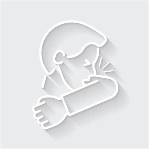 80 Sneeze Into Arm Icon Stock Illustrations Royalty Free Vector