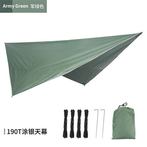 In Stock Hammocks Duyan With Mosquito Net Tent And Rain Fly TarpDouble Nylon Parachute Hammock