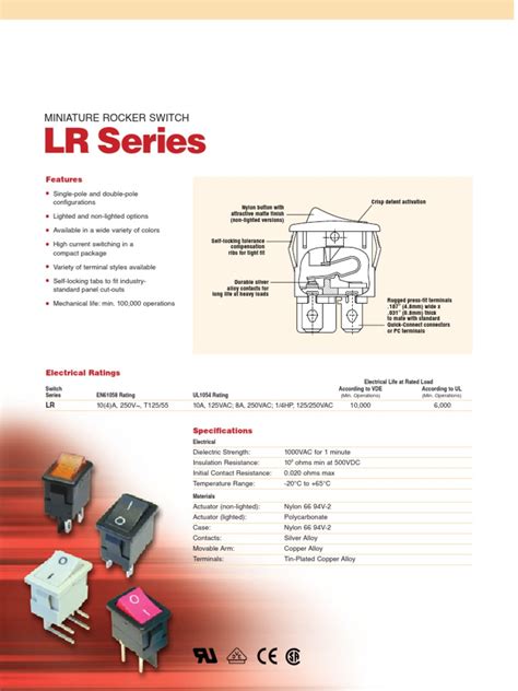 Switch Lr Series 193 Pdf Switch Building Engineering