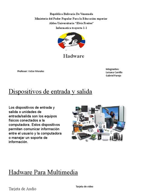 Haware Diapositiva Pdf Hardware De La Computadora Almacenamiento