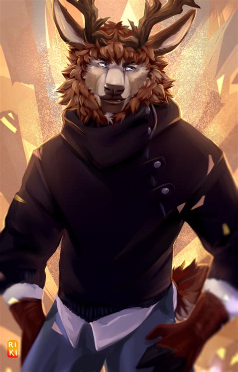 The Big Imageboard Tbib 2017 Almee Anthro Antlers Blue Eyes Brown
