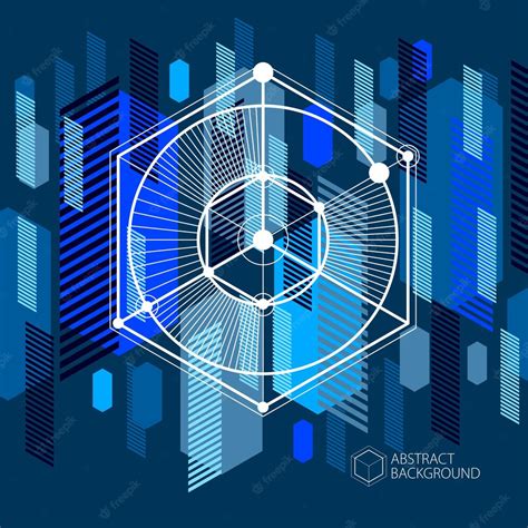 premium vector vector of abstract geometric 3d cube pattern and dark