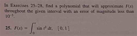 solved in exercises 25−28 find a polynomial that will