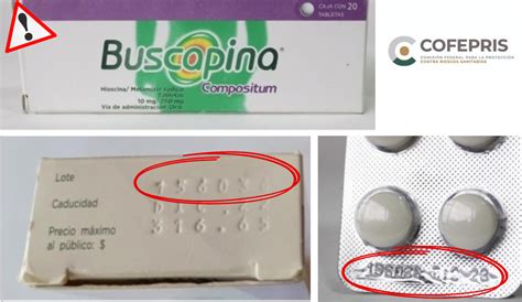 Cofepris Emite Alerta Sanitaria Sobre La Falsificación De Buscapina