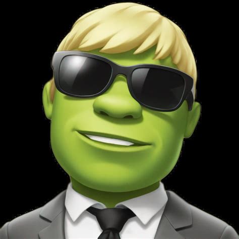 Super Hot Shrek Kissing With White Guy Wearing Suit With Short Blonde