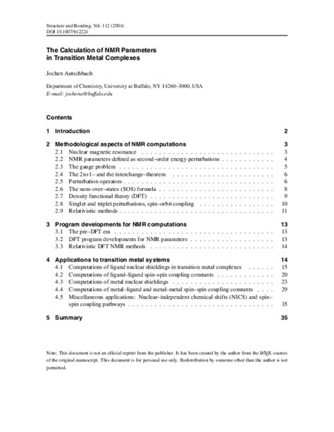 Pdf Principles And Applications Of Density Functional Theory In Inorganic Chemistry I