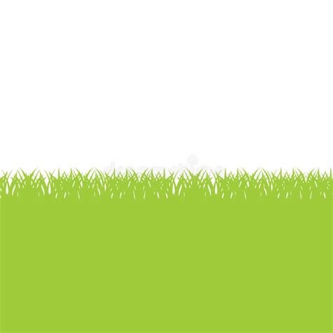 Vector Seamless Illustration Of Green Grass Stock Vector Illustration