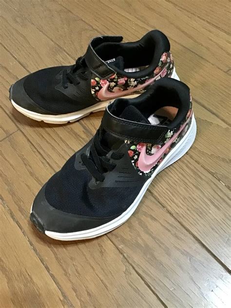 Yahoo オークション NIKE ナイキ花柄スニーカー 21cm ブラック