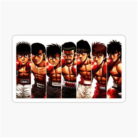 Hajime No Ippo Sticker By Juanscorner Redbubble