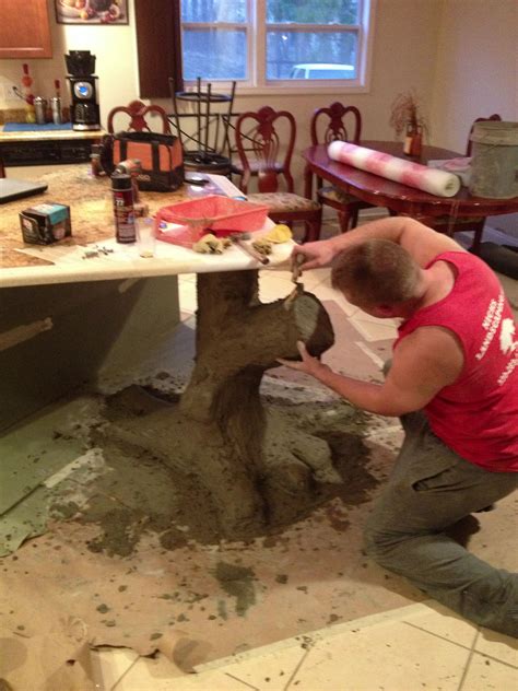 Fake Tree Growing In Kitchen Counter Top Tree Of Life Fake Trees