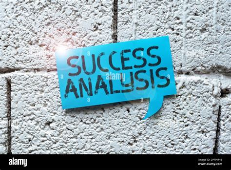 sign displaying success analysiscreating graph to determine increase in