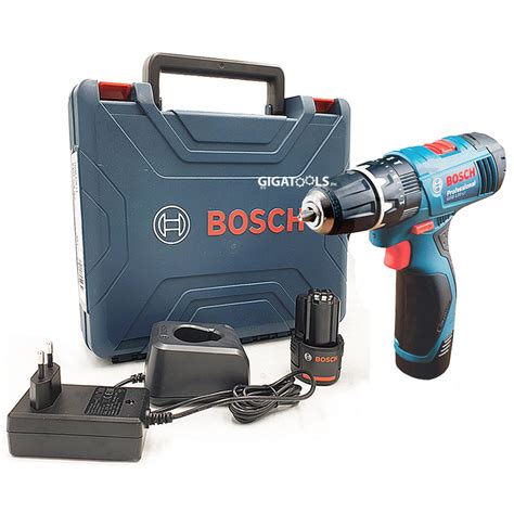Bosch Gsb 120 Li Professional 12v Cordless Hammer Drill Driver Kit Set