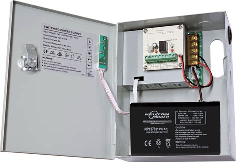 12v 3a Dc Power Supply With Metal Cabinet And 7ah Battery For Electric