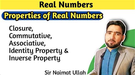 Properties Of Real Numbers Class 9 Math Naimat Maths Sir Naimat