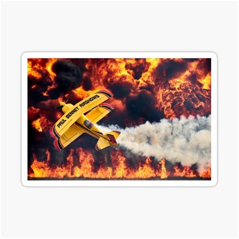 Central Coast Airshow Paul Bennet Explosion Sticker For Sale By Mc