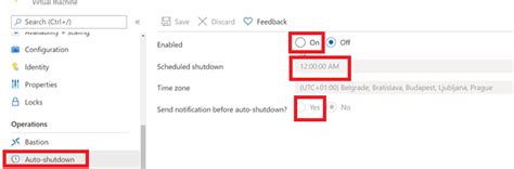 is it possible to automate shutdown in azure vms to save costs stack