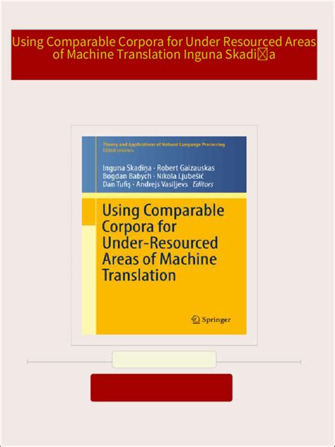 Instant Download Using Comparable Corpora For Under Resourced Areas Of